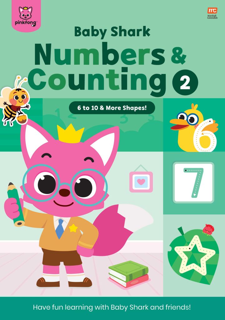 Baby Shark Numbers and Counting Activity Book 2: 6 to 10 & More Shapes ...